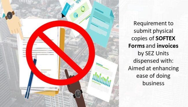 Requirement to submit physical copies of SOFTEX Forms and invoices by ...