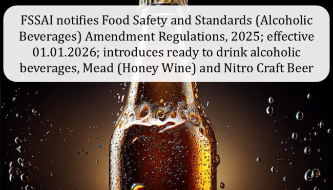 FSSAI notifies Food Safety and Standards (Food Products Standards and ...