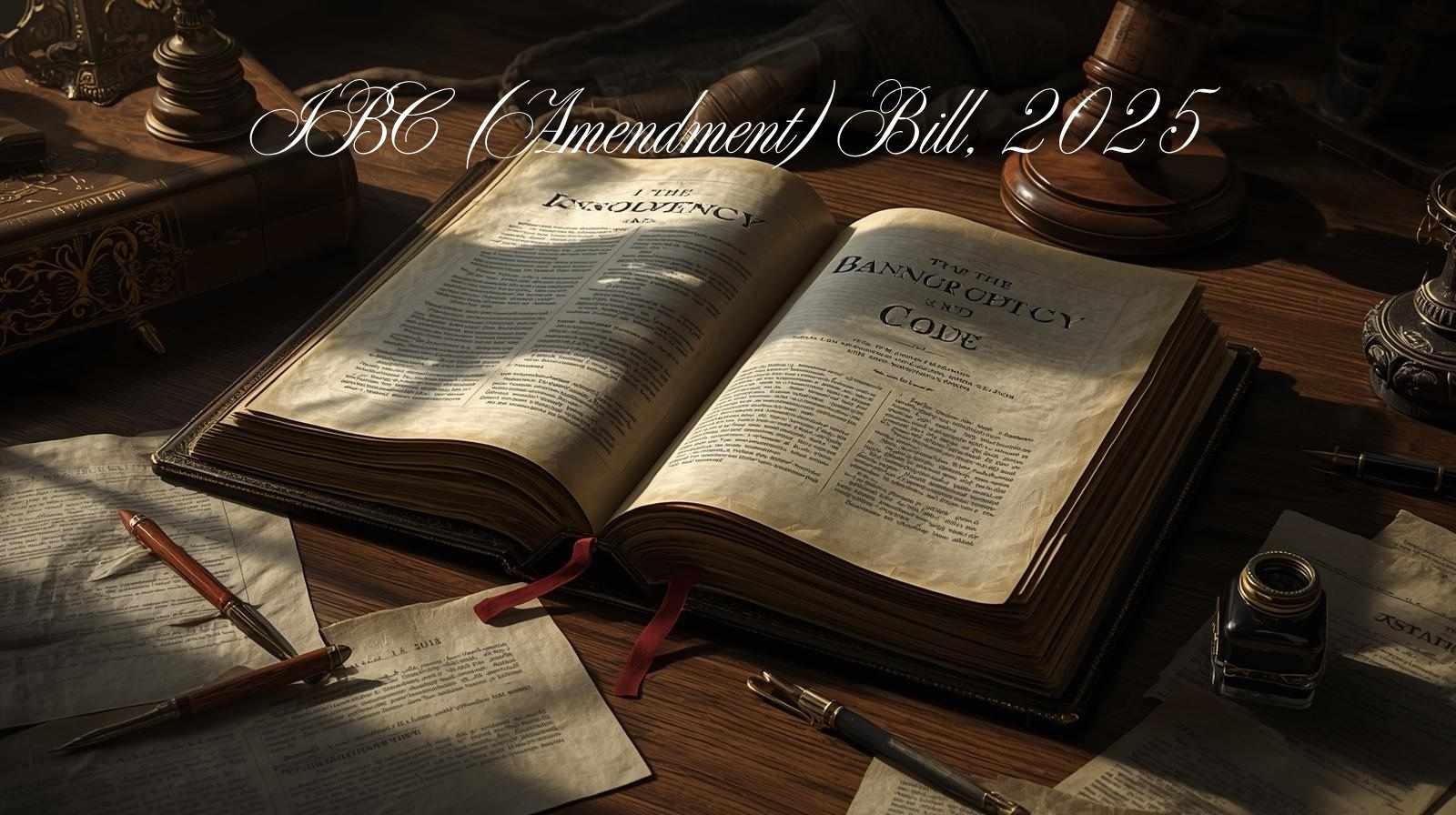 IBC (Amendment) Bill, 2025: Proposing Sweeping Changes in India’s Insolvency Framework ...